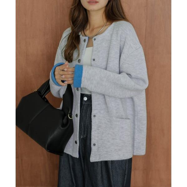 『タイムセール実施中』ZOZO問い合わせ番号:99180173ショップ:SUGAR BISKET，シュガービスケットブランド:La-gemme，ラジェム商品名:配色デザインニットカーディガンカテゴリ:トップス>カーディガン/ボレロブラ...