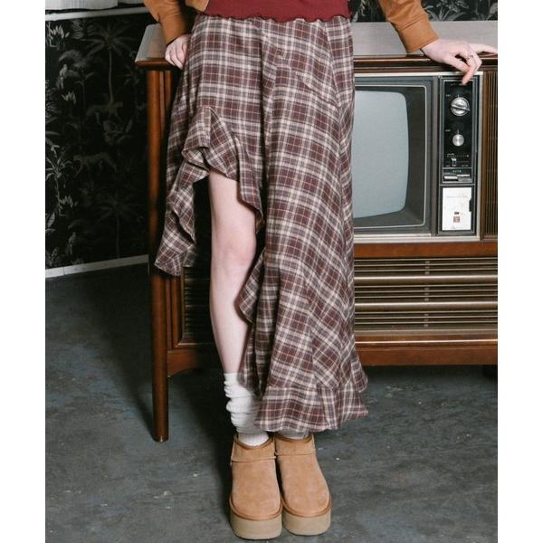 『タイムセール実施中』ZOZO問い合わせ番号:99180466ショップ:ALAND，エーランドブランド:3.3 Field Trip ，3.3フィールドトリップ，ALAND，エーランド商品名:3.3 Field Trip／チェックアシメヘム...