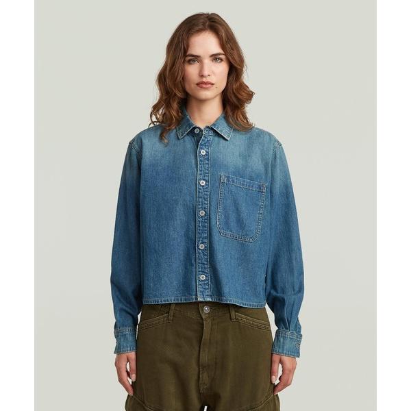 『セール実施中』ZOZO問い合わせ番号:99180767ショップ:G-STAR RAW，ジースター・ロゥブランド:G-STAR，ジースター商品名:BOXY RELAXED ONE-POCKET SHIRT/ボクシーシルエットオーバーサイズ1...