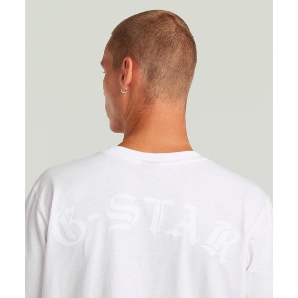 『セール実施中』ZOZO問い合わせ番号:99180805ショップ:G-STAR RAW，ジースター・ロゥブランド:G-STAR，ジースター商品名:FLOCK BACK LOOSE T-SHIRT/グラフィックロゴバックプリントTシャツカテゴ...