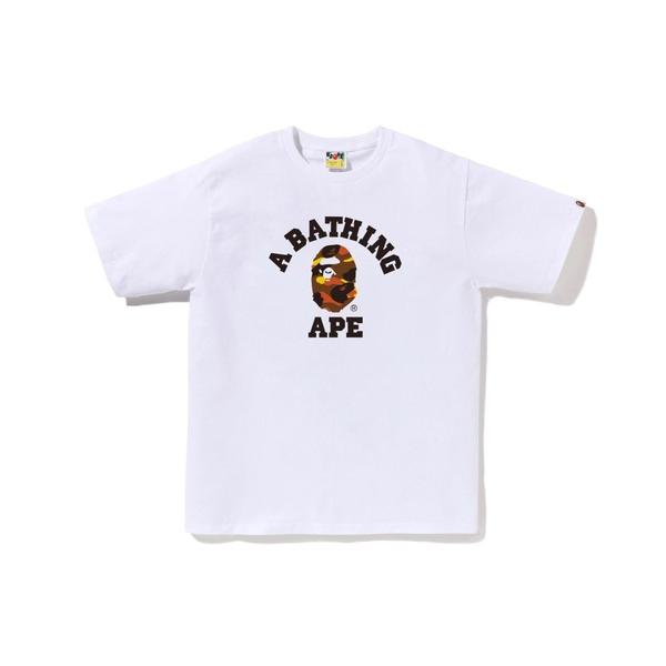 ZOZO問い合わせ番号:99181918ショップ:A BATHING APE，ア ベイシング エイプブランド:A BATHING APE，アベイシングエイプ商品名:1ST CAMO COLLEGE TEEカテゴリ:トップス>Tシャツ/...