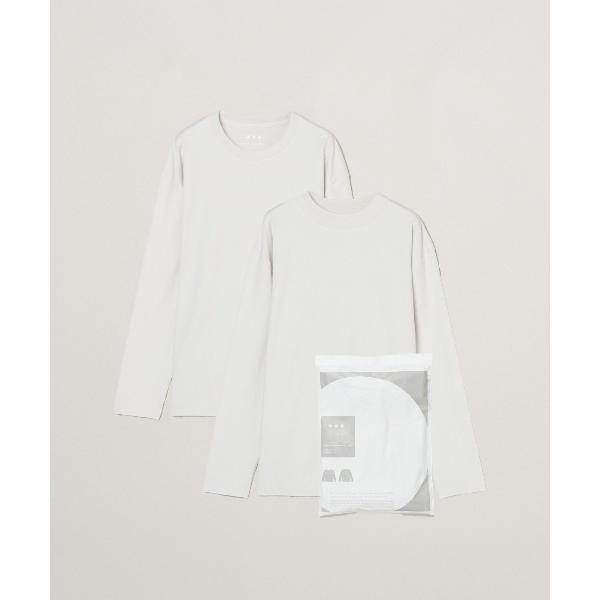 ZOZO問い合わせ番号:99182058ショップ:three dots，スリードッツブランド:three dots，スリードッツ商品名:【unisex】2パックTシャツ レギュラーフィット長袖カテゴリ:トップス>Tシャツ/カットソーブ...