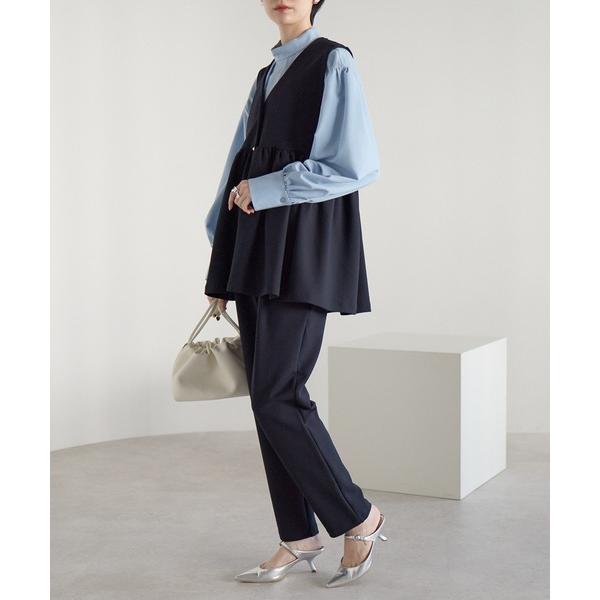 『タイムセール実施中』ZOZO問い合わせ番号:99214160ショップ:Bonjour Sagan，ボンジュールサガンブランド:RIRIYANO，リリヤーノ，Bonjour Sagan，ボンジュールサガン商品名:ペプラムジレ×テーパードパン...