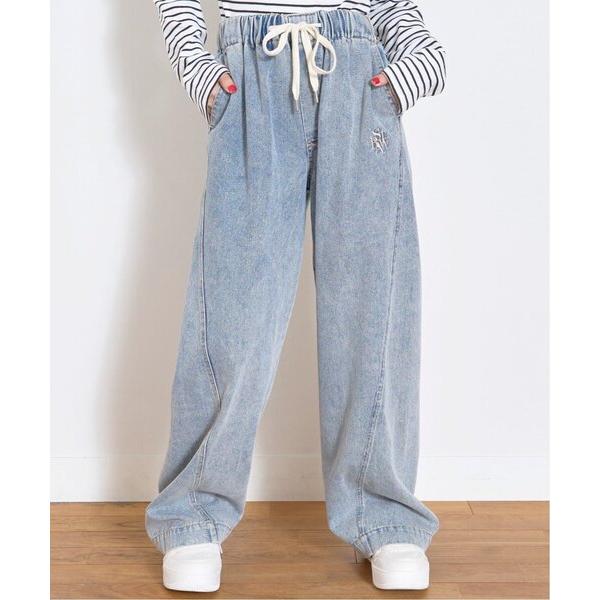 ZOZO問い合わせ番号:99214216ショップ:NARUMIYA ONLINE，ナルミヤ オンラインブランド:LOVETOXIC，ラブトキシック商品名:サマ見えイージープルオンパンツカテゴリ:パンツ>デニムパンツブランド品番:835...