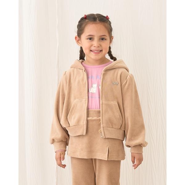 『セール実施中』ZOZO問い合わせ番号:99214255ショップ:petit main，プティマインブランド:Lycee mine，リセマイン，petit main，プティマイン商品名:【もっちりベロア】【セットアップ可】ギャザースリーブジ...