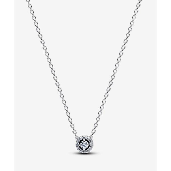 ZOZO問い合わせ番号:99214517ショップ:Pandora，パンドラブランド:Pandora，パンドラ商品名:ラウンド パヴェ ハロー コリエ ネックレスカテゴリ:アクセサリー>ネックレスブランド品番:393548C01素材:ス...
