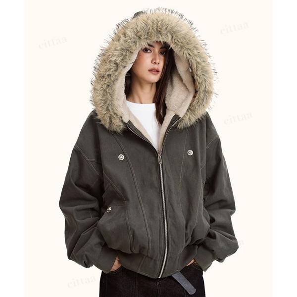 『タイムセール実施中』ZOZO問い合わせ番号:99214925ショップ:Dalfwin，ダールフィンブランド:Dalfwin，ダールフィン商品名:韓国ファッション　ファー付きフードブルゾンカテゴリ:ジャケット/アウター>ブルゾンブラン...