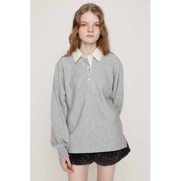 『セール実施中』ZOZO問い合わせ番号:99215651ショップ:SLY，スライブランド:SLY，スライ商品名:SW RUGGER SH スウェット ラガーシャツ 秋服 冬服カテゴリ:トップス>ポロシャツブランド品番:030IAY80...