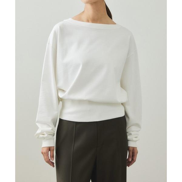 『セール実施中』ZOZO問い合わせ番号:99216199ショップ:ADAM ET ROPE'，アダムエロペブランド:ADAM ET ROPE'，アダムエロペ商品名:【EMOELLE】ボートネックスウェットカテゴリ:トップス>スウェット...