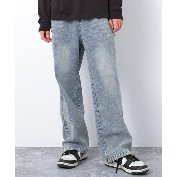 『タイムセール実施中』ZOZO問い合わせ番号:99216666ショップ:SHUSHU，シュシュブランド:RAT EFFECT，ラットエフェクト，SHUSHU，シュシュ商品名:ワイドケミカルデニムパンツカテゴリ:パンツ>デニムパンツブラ...