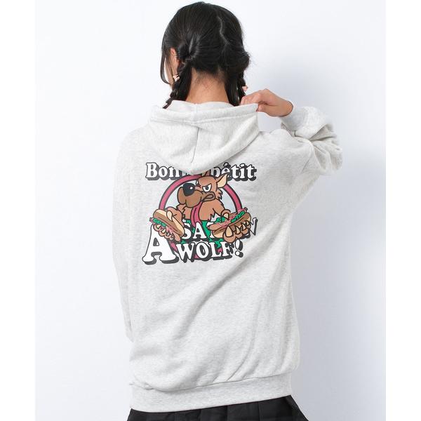 『タイムセール実施中』ZOZO問い合わせ番号:99216698ショップ:SHUSHU，シュシュブランド:RiCO SUCRE，リコシュクレ，SHUSHU，シュシュ商品名:【裏起毛】ウルフプリントフーディートレーナーカテゴリ:トップス>...