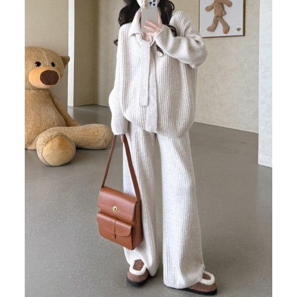 『セール実施中』ZOZO問い合わせ番号:99217176ショップ:DURAS，デュラスブランド:L LABEL，エルラベル商品名:ニット＆パンツ2点セットアップカテゴリ:ジャケット/アウター>セットアップブランド品番:ls-0052素...