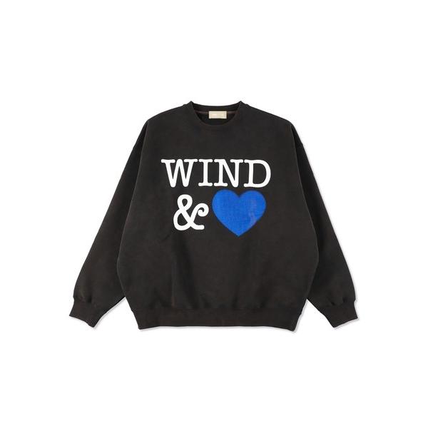 ZOZO問い合わせ番号:99217400ショップ:WIND AND SEA，ウィンダンシーブランド:WIND AND SEA，ウィンダンシー商品名:CREWNECK SWEATSHIRT(HEART)カテゴリ:トップス>スウェットブラ...
