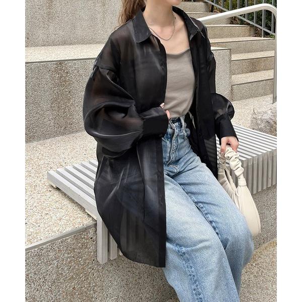 『タイムセール実施中』ZOZO問い合わせ番号:99243807ショップ:ENAF，エナフブランド:Flugge，フラッジー商品名:オーガンジーシャイニーシャツカテゴリ:トップス>シャツ/ブラウスブランド品番:FL-0236素材:ポリエ...