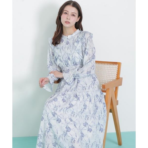 『セール実施中』ZOZO問い合わせ番号:99247901ショップ:JILL by JILL STUART，ジル バイ ジル スチュアートブランド:JILL by JILL STUART，ジルバイジルスチュアート商品名:◇ピンタック花柄ワンピ...