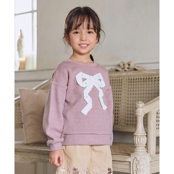 『セール実施中』ZOZO問い合わせ番号:99248970ショップ:ANY，エニィブランド:ANY，エニィ商品名:リボン ニットソー トレーナーカテゴリ:トップス>スウェットブランド品番:TOFSGW0531素材:ラベンダー/ピンク：[...