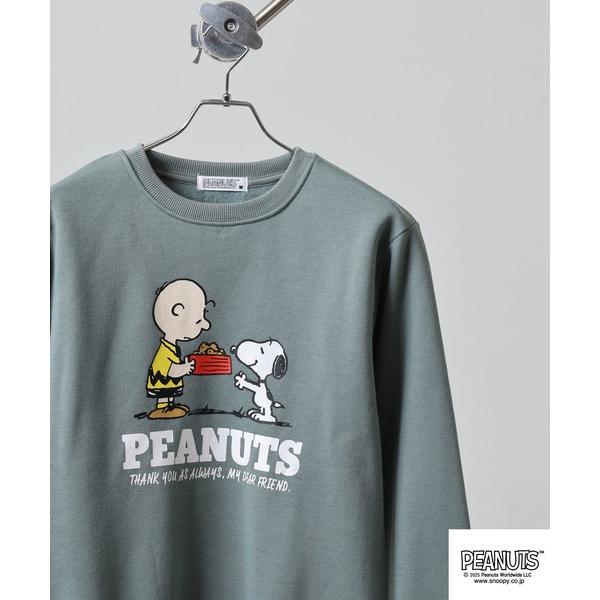 ZOZO問い合わせ番号:99249114ショップ:FUNALIVE，ファンアライブブランド:PEANUTS，ピーナッツ，FUNALIVE，ファンアライブ商品名:PEANUTS プリント裏起毛トレーナーカテゴリ:トップス>スウェットブラ...