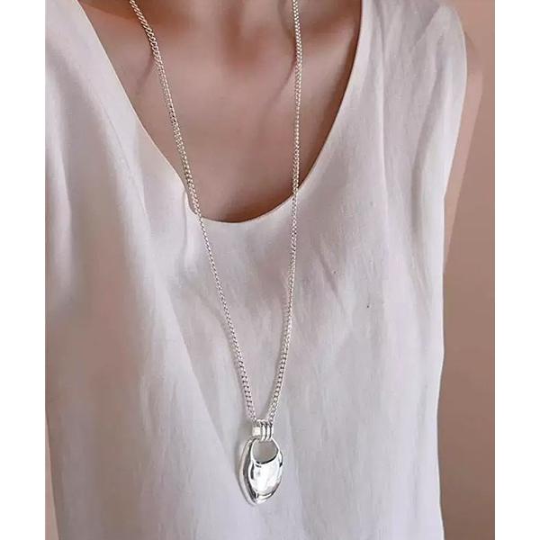 ZOZO問い合わせ番号:99249330ショップ:realize，レアリゼブランド:ARCHIVER，アーカイバ商品名:【Bz】モチーフトップシルバーチェーンロングネックレス/ユニセックス(T3)カテゴリ:アクセサリー>ネックレスブラ...