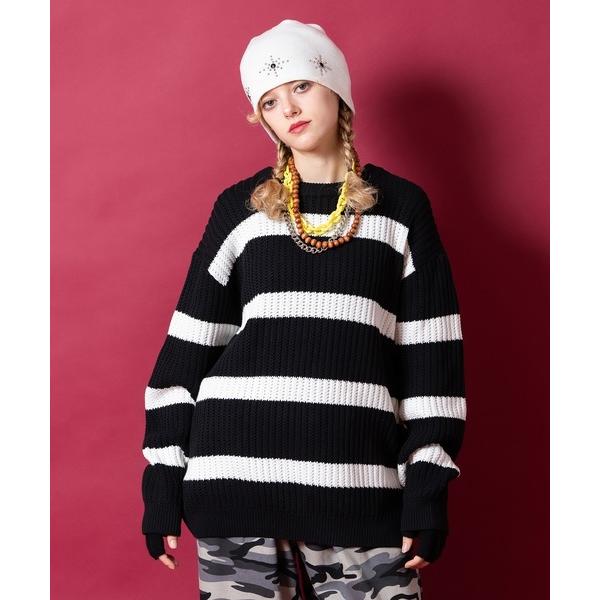 『タイムセール実施中』ZOZO問い合わせ番号:99249483ショップ:ankoROCK，アンコロックブランド:a.p.o.v.，エーピーオービー商品名:a.p.o.v. ボーダーローゲージリブニットオーバーサイズセーターカテゴリ:トップス...