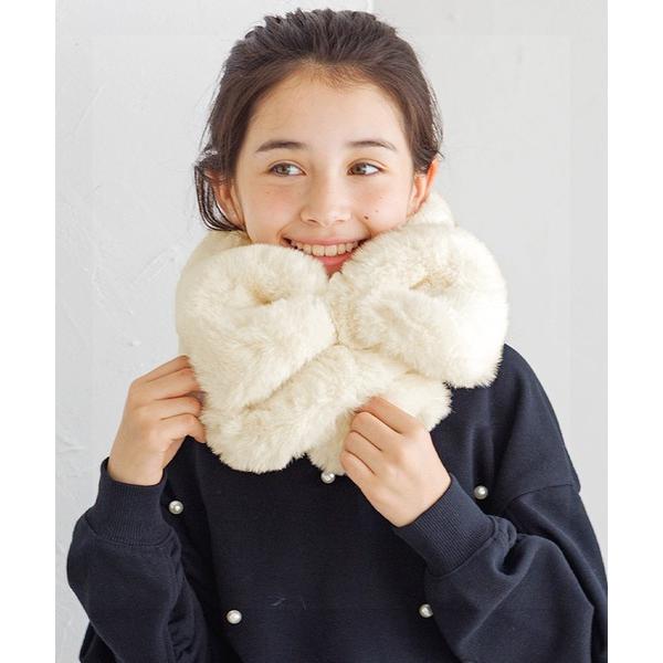 『セール実施中』ZOZO問い合わせ番号:99250924ショップ:coca，コカブランド:coca（coca），コカ商品名:【WEB限定セール】キッズ　フェイクファーリボンティペットカテゴリ:ファッション雑貨>マフラーブランド品番:0...