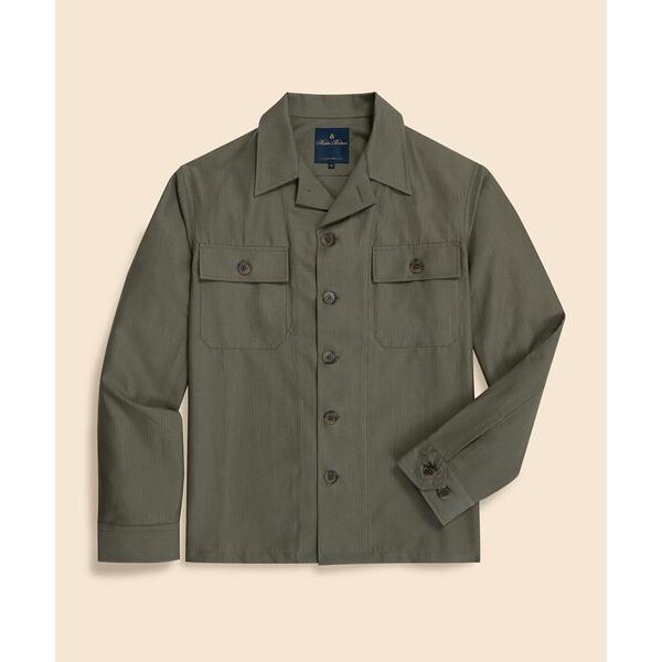 『タイムセール実施中』ZOZO問い合わせ番号:99251376ショップ:BROOKS BROTHERS，ブルックス ブラザーズブランド:BROOKS BROTHERS，ブルックスブラザーズ商品名:コットン／ウール　リップストップ　シャツジャ...