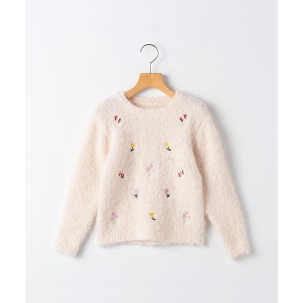 『セール実施中』ZOZO問い合わせ番号:99251706ショップ:SHIPS KIDS，シップス キッズブランド:SHIPS，シップス商品名:SHIPS KIDS:80〜90cm / 〈洗濯機可能〉シャギー エンブロイダリー ニットカテゴリ...