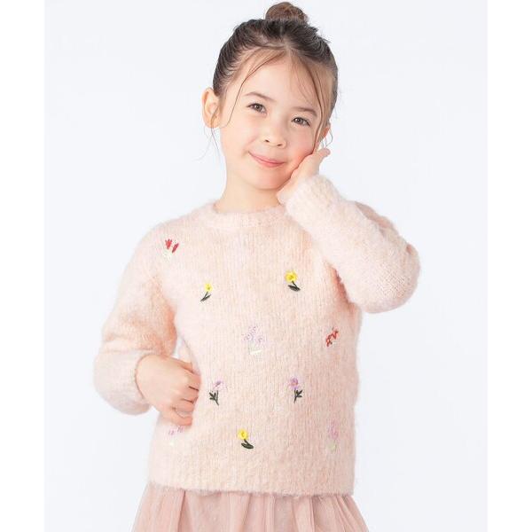 『セール実施中』ZOZO問い合わせ番号:99251727ショップ:SHIPS KIDS，シップス キッズブランド:SHIPS，シップス商品名:SHIPS KIDS:100〜130cm /〈洗濯機可能〉シャギー エンブロイダリー ニットカテゴ...