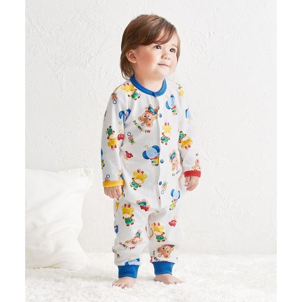 ZOZO問い合わせ番号:99251774ショップ:MIKI HOUSE，ミキハウスブランド:MIKI HOUSE，ミキハウス商品名:ピュアベール　プッチーとアニマル長袖パジャマカテゴリ:ルームウェア>ルームウェア/パジャマブランド品番...