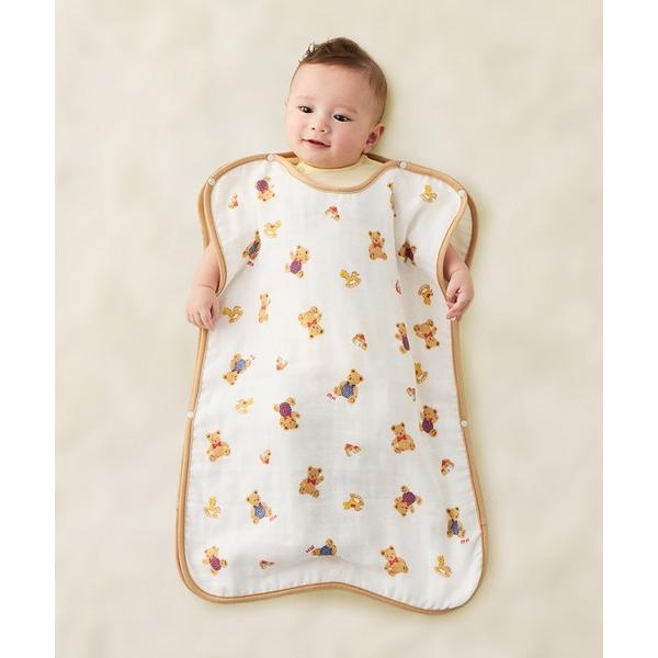 ※このアイテムは返品・交換対象外商品です。ZOZO問い合わせ番号:99252140ショップ:MIKI HOUSE，ミキハウスブランド:MIKI HOUSE，ミキハウス商品名:ミキハウスベア　ガーゼスリーパーカテゴリ:ママ＆ベビー>ベビ...