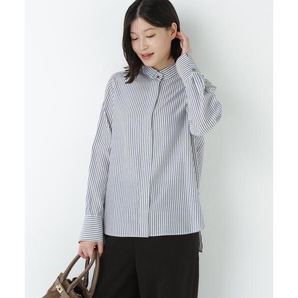 『タイムセール実施中』ZOZO問い合わせ番号:99253555ショップ:human woman，ヒューマンウーマンブランド:human woman，ヒューマンウーマン商品名:◆ストライプロールハイネックシャツカテゴリ:トップス>シャツ...
