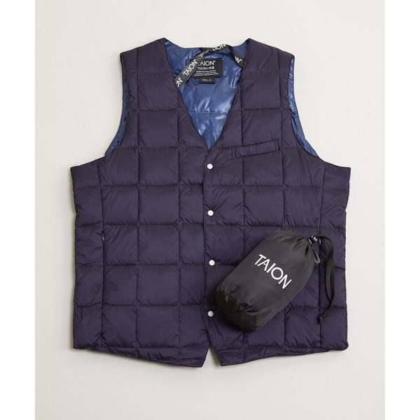 ZOZO問い合わせ番号:99253707ショップ:MEN'S MELROSE，メンズ メルローズブランド:TAION，タイオン，MEN'S MELROSE，メンズメルローズ商品名:【TAION/タイオン】Vネックダウンジレカテゴリ:ジャケッ...