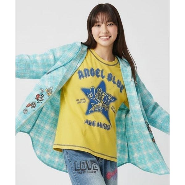 ZOZO問い合わせ番号:99284361ショップ:petit main，プティマインブランド:ナルミヤキャラクターズ，ナルミヤキャラクターズ，TOYウェア，トイウェア商品名:【エンジェルブルー】ルーズチェックシャツパーカーカテゴリ:トップス...