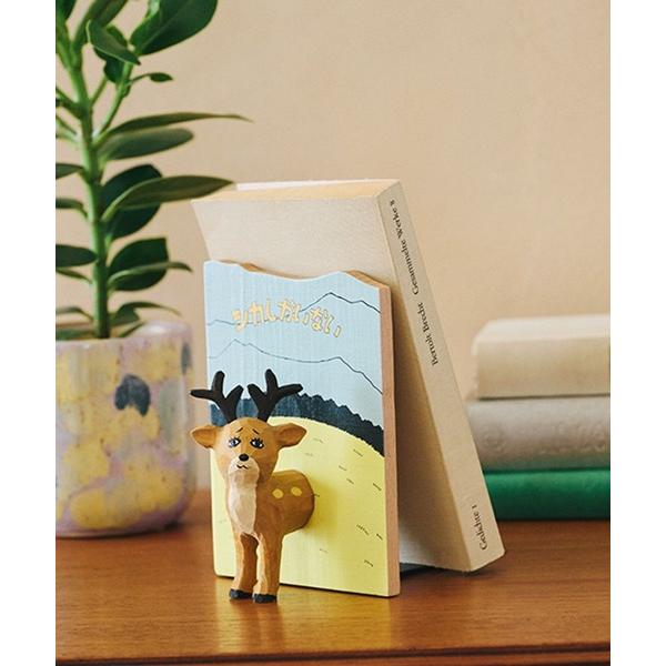 『セール実施中』ZOZO問い合わせ番号:99284707ショップ:studio CLIP，スタディオクリップブランド:studio CLIP，スタディオクリップ商品名:シカしかいないブックエンド[キューライスコラボ]カテゴリ:インテリア&g...