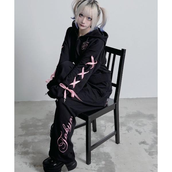 ZOZO問い合わせ番号:99285265ショップ:A'GEM/9 × .kom，エージェムナインブランド:TRAVAS TOKYO，トラバス トウキョウ商品名:『TRAVAS TOKYO/トラバス トーキョー』ロゴ刺繍セットアップカテゴリ:...