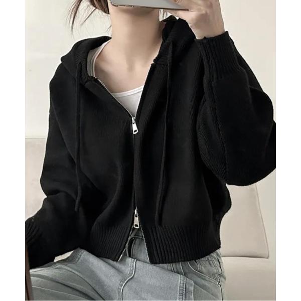 『セール実施中』ZOZO問い合わせ番号:99285408ショップ:emi+，エミプラスブランド:emi+，エミプラス商品名:ショート丈ニットパーカーカテゴリ:トップス>パーカーブランド品番:254G172EMP素材:アクリル100%原...