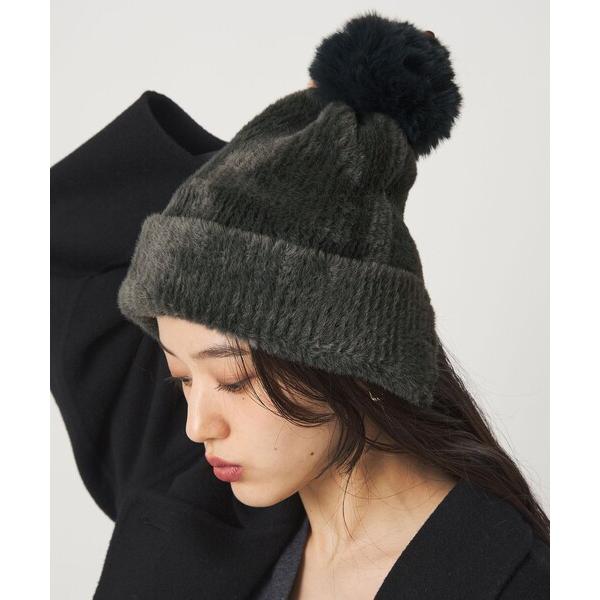 ZOZO問い合わせ番号:99316136ショップ:green label relaxing，グリーンレーベル リラクシングブランド:green label relaxing，グリーンレーベルリラクシング商品名:ニットシャギー ポンポンキャッ...