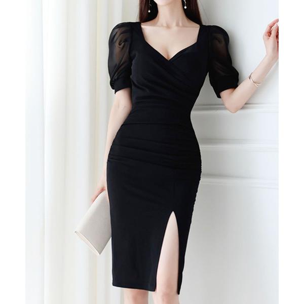 『セール実施中』参考価格：5，940円発売時期：2022年09月コンディション：A（使用感なし）数回使用した程度で使用感が感じられないアイテム参考商品名：シフォンスリーブドッキングサイドスリットドレスワンピース参考品番：353070067【...