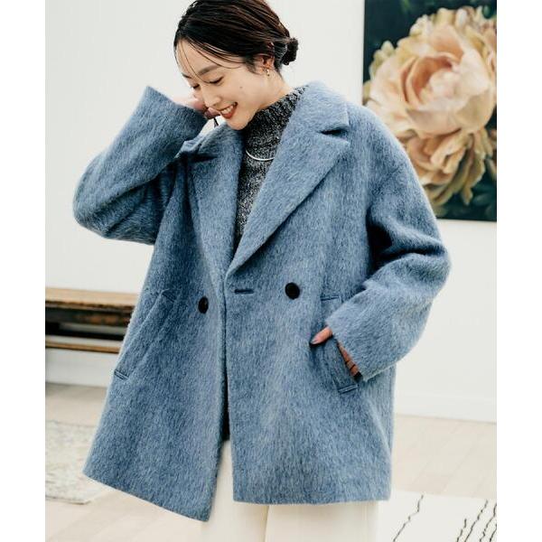 『タイムセール実施中』ZOZO問い合わせ番号:99346724ショップ:UNTITLED，アンタイトルブランド:UNTITLED，アンタイトル商品名:【エレガントジャケット/アウター】イタリアンシャギーPコートカテゴリ:ジャケット/アウター...