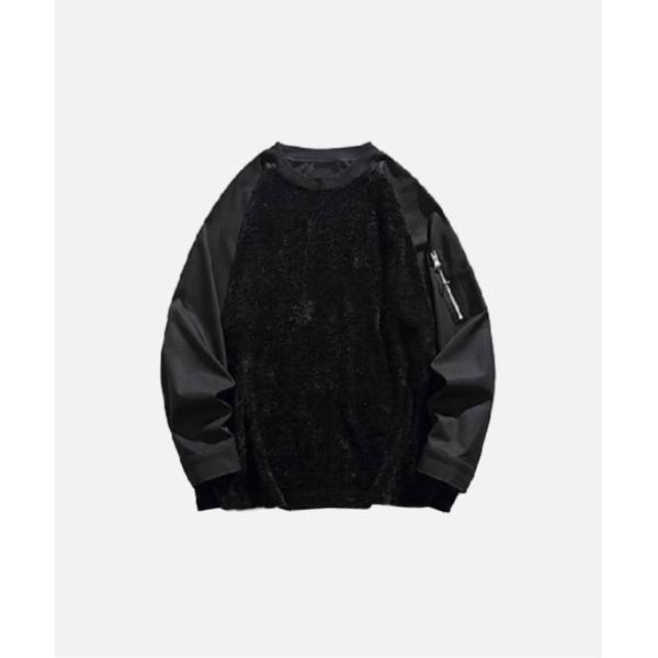 ZOZO問い合わせ番号:99347101ショップ:P L U M STORE，プラム ストアブランド:U:UME，ユーム商品名:Fluffy Fur Stitching Sweatカテゴリ:トップス>Tシャツ/カットソーブランド品番:...