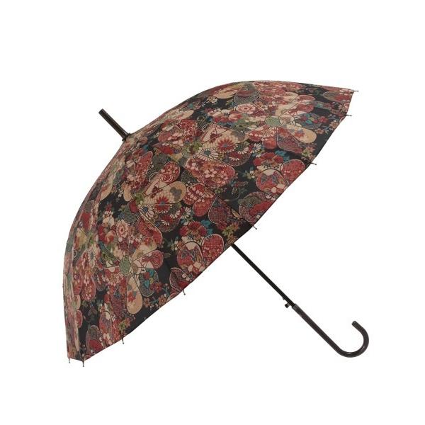 ZOZO問い合わせ番号:99347170ショップ:Rora，ローラブランド:BACKYARD FAMILY，バックヤードファミリー商品名:amusant sous la pluie 16本骨 55cm 和柄 長傘カテゴリ:ファッション雑貨&...