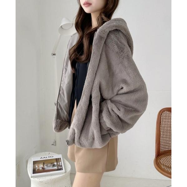 『タイムセール実施中』ZOZO問い合わせ番号:99348116ショップ:Ada.，エイダブランド:TREOVER，トレオーバー商品名:ふわふわ滑らか　フード付きファーブルゾンカテゴリ:ジャケット/アウター>ブルゾンブランド品番:tre...