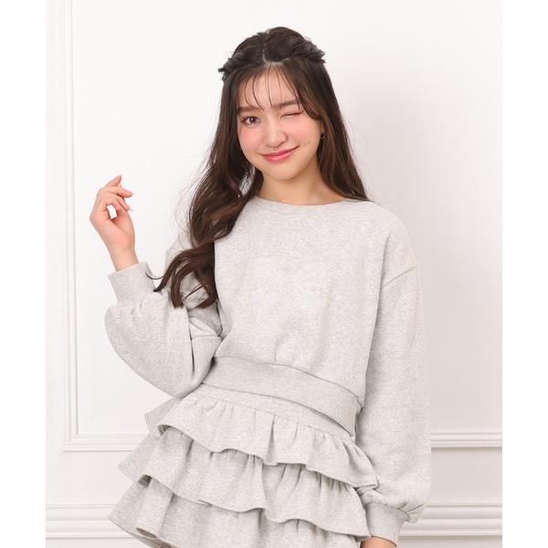 ZOZO問い合わせ番号:99348192ショップ:BABYDOLL，ベビードールブランド:PINKHUNT，ピンクハント商品名:PINKHUNT ピンクハント リボンワッペントレーナー 1086K （ボトムス別売）カテゴリ:トップス>...