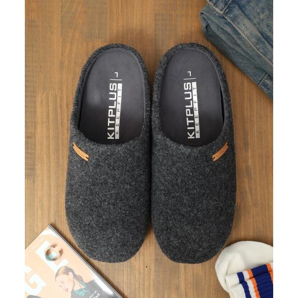 ZOZO問い合わせ番号:99348823ショップ:FUNALIVE，ファンアライブブランド:FUNALIVE，ファンアライブ商品名:KITPLUS　KEEPFIT　フェルトサボサンダルカテゴリ:インテリア>ルームシューズ/スリッパブラ...