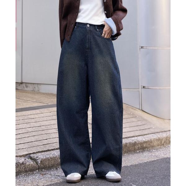 『セール実施中』ZOZO問い合わせ番号:99349570ショップ:MONO-MART，モノマートブランド:MONO-MART，モノマート商品名:ヴィンテージコーデュロイタッチ ワイドカーブデニムカテゴリ:パンツ>その他パンツブランド品...