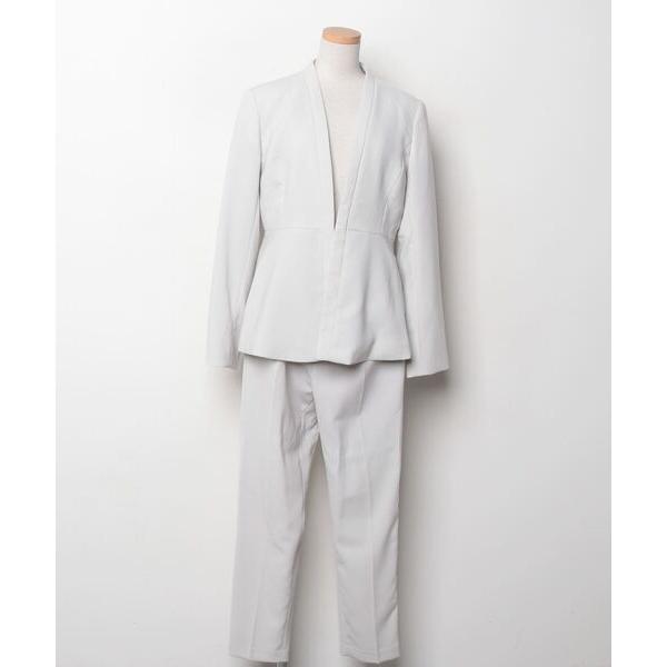 『セール実施中』参考価格：16，900円発売時期：2021年01月コンディション：B（目立つ使用感なし）使用感が少ない、または気にならないアイテム全体的：汚れ参考商品名：フレアジャケット テーパードパンツ セットアップ スーツ フォーマル ...