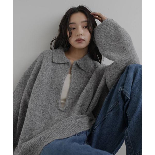 『タイムセール実施中』ZOZO問い合わせ番号:99379690ショップ:LIAN，リアンブランド:hellam，へラム商品名:キーネックポロニットカテゴリ:トップス>ニット/セーターブランド品番:246-061F1264素材:ポリエス...