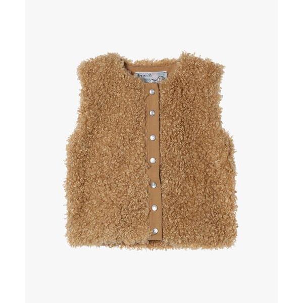 『セール実施中』ZOZO問い合わせ番号:99380773ショップ:agnes b.，アニエスベーブランド:agnes b.，アニエスベー商品名:ベビー ファー カーディガンプレッション ベストカテゴリ:トップス>ベストブランド品番:D...