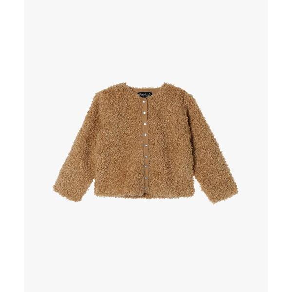 『タイムセール実施中』ZOZO問い合わせ番号:99380775ショップ:agnes b.，アニエスベーブランド:agnes b.，アニエスベー商品名:キッズ ファー 長袖 カーディガンプレッションカテゴリ:トップス>カーディガン/ボレ...