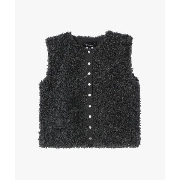 『タイムセール実施中』ZOZO問い合わせ番号:99380779ショップ:agnes b.，アニエスベーブランド:agnes b.，アニエスベー商品名:キッズ ファー カーディガンプレッション ベストカテゴリ:トップス>ベストブランド品...