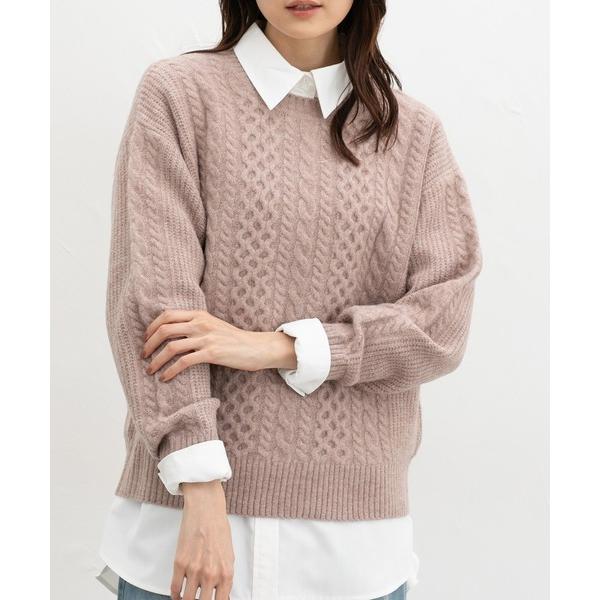 『タイムセール実施中』ZOZO問い合わせ番号:99381165ショップ:Honeys，ハニーズブランド:Honeys，ハニーズ，CINEMA CLUB，シネマクラブ商品名:【ウォッシャブル】ケーブル編クルーニットカテゴリ:トップス>ニ...